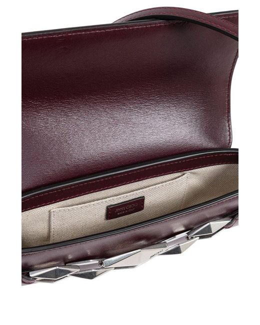 Jimmy Choo ‘Diamond’ Shoulder Bag in Purple | Lyst UK