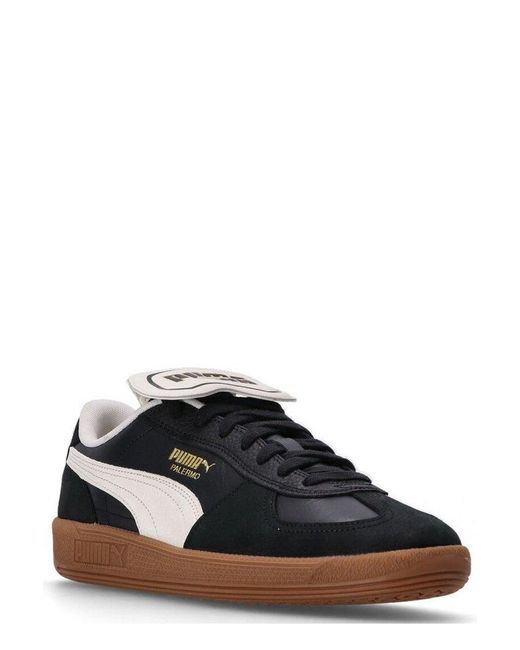 PUMA Palermo Premium Low-top Sneakers in Black for Men | Lyst