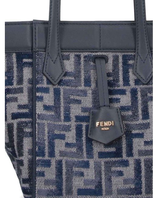 Fendi Origami Mini Bucket Bag in Blue | Lyst