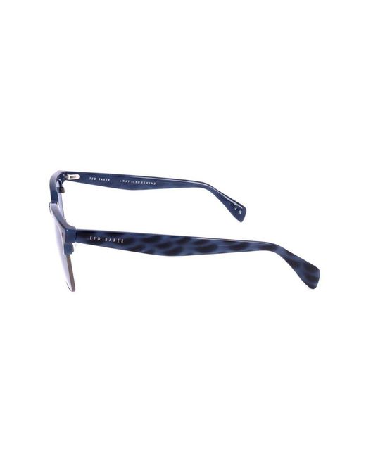 Ted Baker Square Frame Full Rim Sunglasses in Blue for Men | Lyst UK