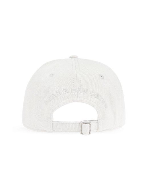 DSquared² Baseball Cap in White for Men | Lyst UK