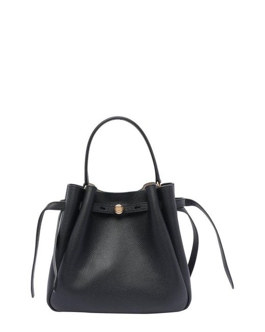 Tory Burch Romy Bucket Bag in Black | Lyst