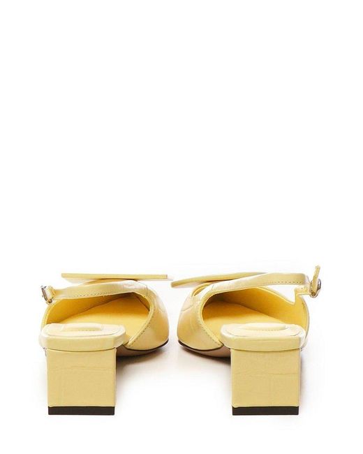 Jacquemus Pointed Toe Les Slingbacks Duelo Pumps in Yellow | Lyst