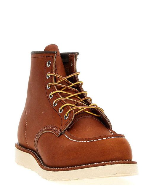 Red Wing Red Wing Moc Lace-up Ankle Boots in Brown for Men | Lyst UK