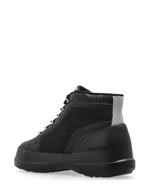 Moon Boot Luna Trek Mid Boots in Black for Men | Lyst