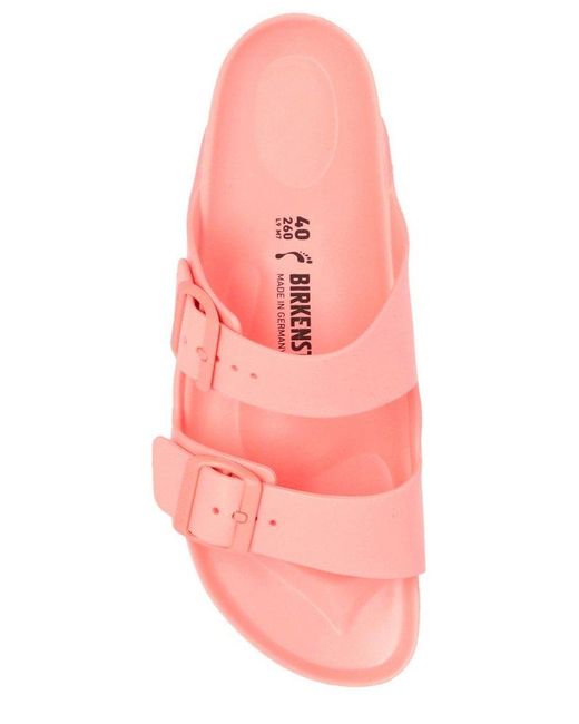 Birkenstock Arizona Double-Strap Slip-On Sandals in Pink | Lyst