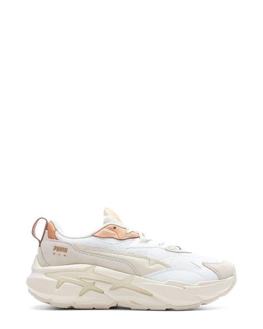 PUMA Spina Nitro Premium Low-Top Sneakers in White | Lyst