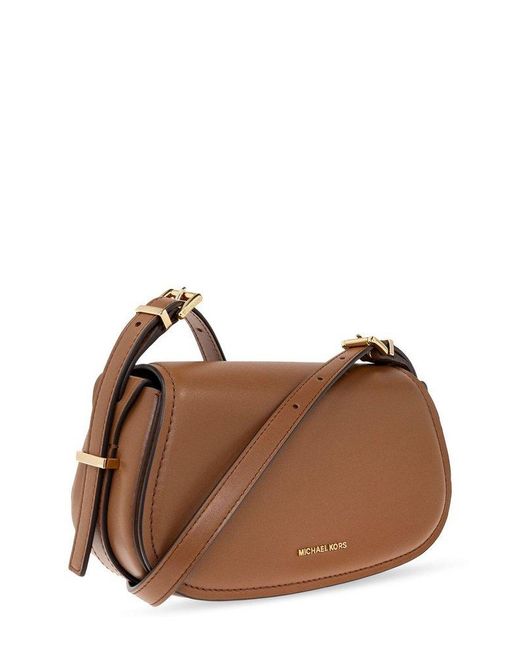 MICHAEL Michael Kors Lydia Small Crossbody Bag in Brown | Lyst