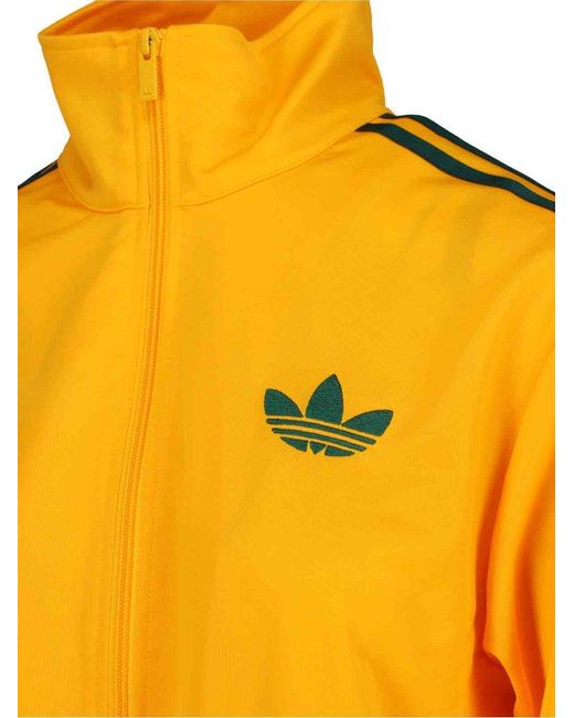 adidas Originals Firebird Loose Track Top in Yellow | Lyst