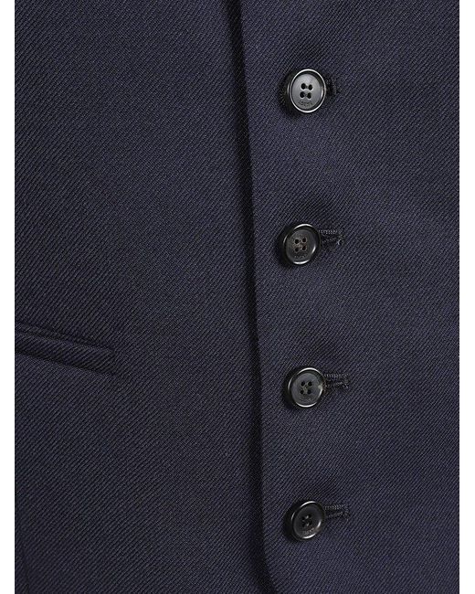 Loewe Twill Satin Vest in Blue | Lyst