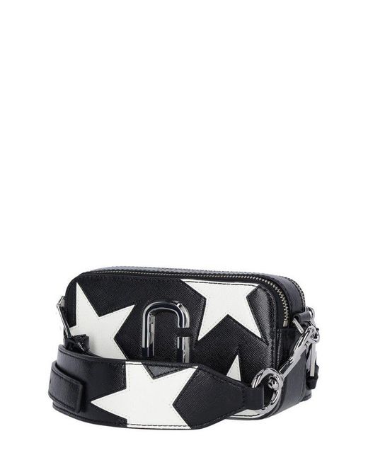 Marc Jacobs The Star Patchwork Snapshot Bag in Black | Lyst