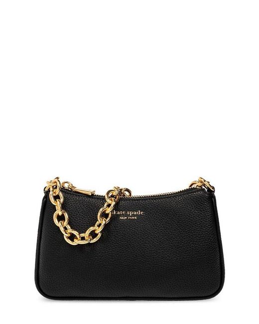 Kate Spade Jolie Chain Accent Tote Bag in Black | Lyst