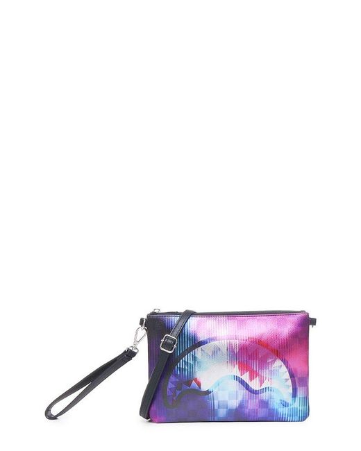 Sprayground Sharkclub Electronica Crossover Clutch Bag | Lyst