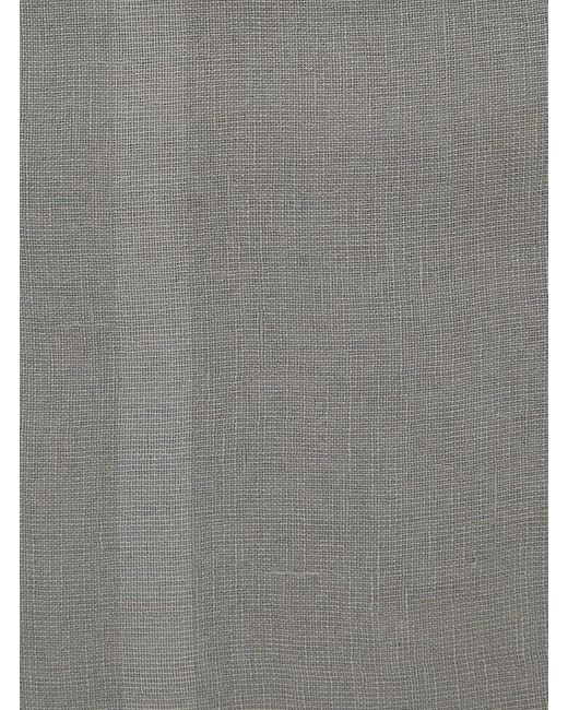 Antonelli Rectangular Scarf With Frayed Edges in Gray | Lyst