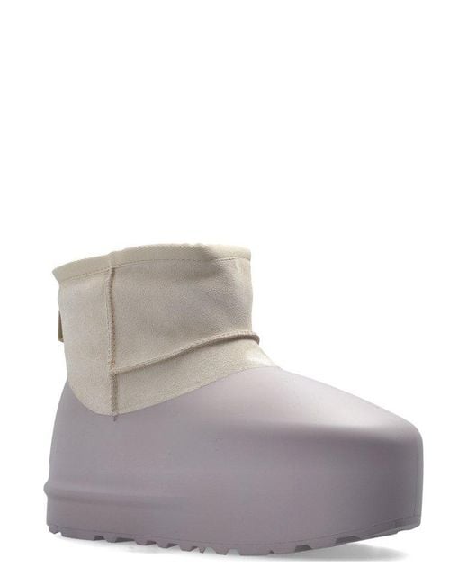UGG Classic Mini Pumped Molded Boots in Gray | Lyst