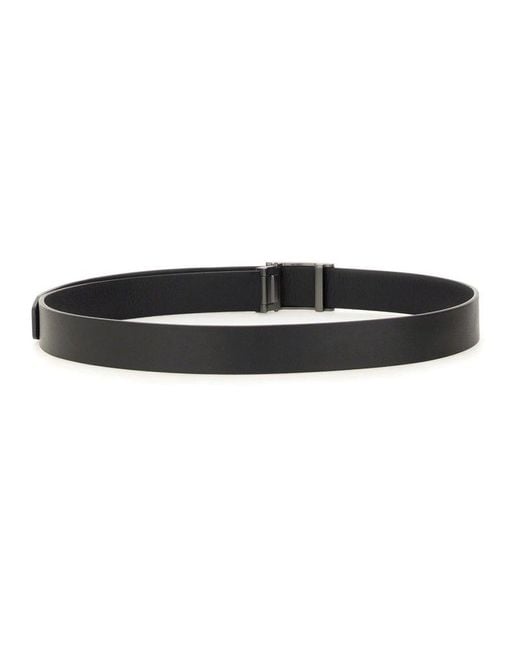 BOSS Logo-Engraved Buckle-Fastened Belt in Black for Men | Lyst