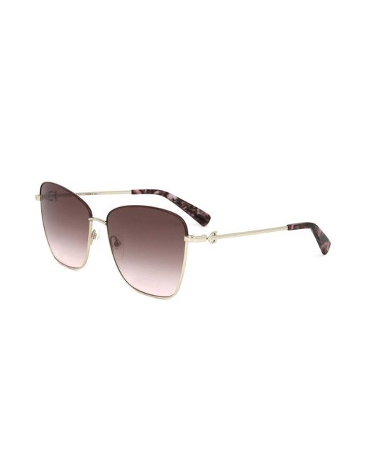 Longchamp Square Frame Sunglasses in Black | Lyst UK