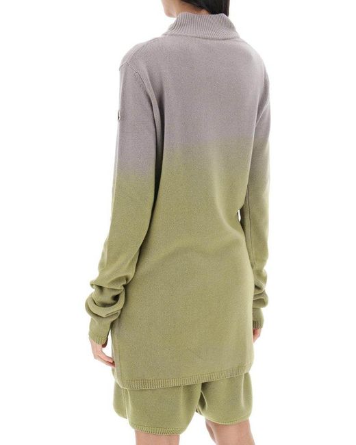 Moncler Subhuman Cut-Out Jumper in Green | Lyst