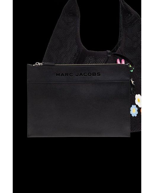 Marc Jacobs The Daisy Crochet Sack Bag in Black | Lyst