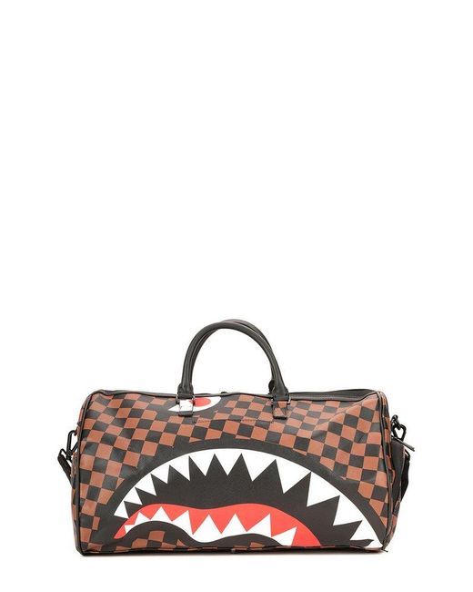 Sprayground The Hangover Shark Duffle Bag in Brown | Lyst