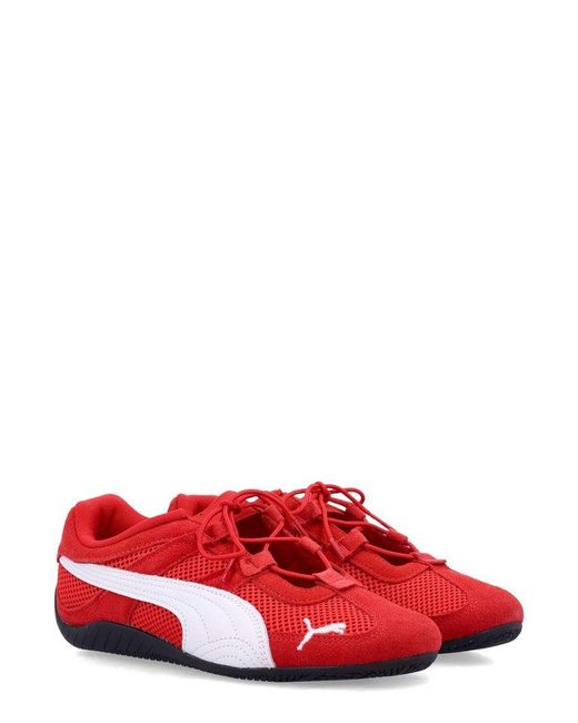 PUMA Speedcat Go Mesh Sneakers in Red | Lyst