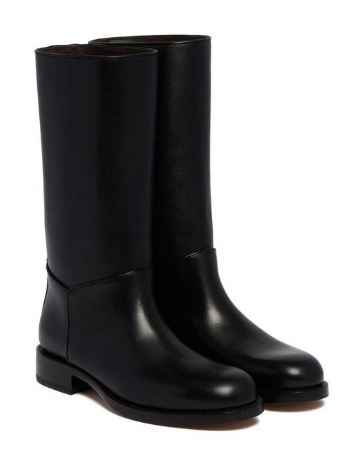 The Row Nobilis Riding Boots in Black | Lyst