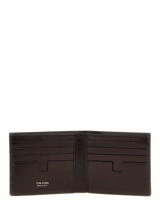 Tom Ford Logo Wallet Wallets, Card Holders in Black for Men | Lyst