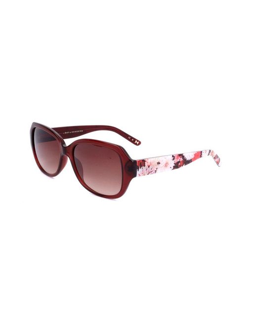Ted Baker Square Frame Full Rim Sunglasses in Pink | Lyst UK