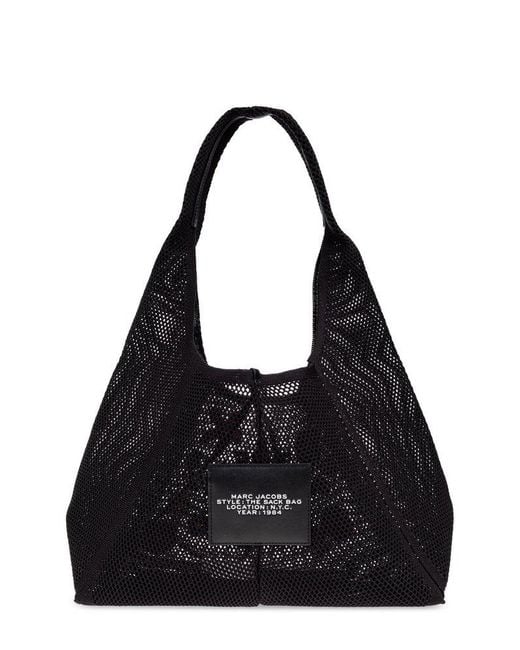 Marc Jacobs The Daisy Crochet Sack Bag in Black | Lyst