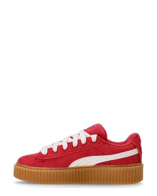 PUMA X Fenty Creeper Phatty Corduroy Sneakers in Red | Lyst