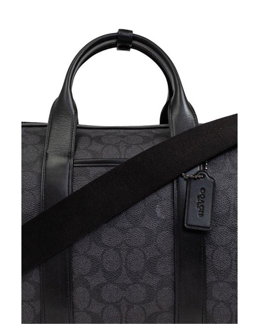 COACH Gotham 45 Logo Detailed Duffle Bag in Black for Men | Lyst