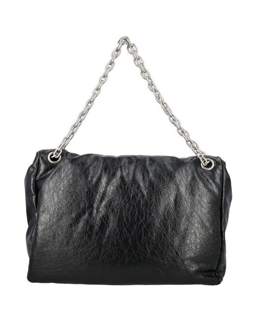 Balenciaga Monaco Chain Bag in Black | Lyst