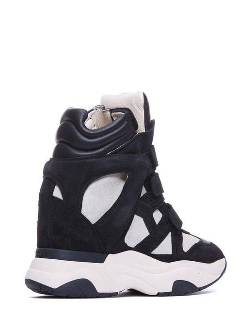 Isabel Marant Balskee Platform Wedge Sneakers in Blue | Lyst