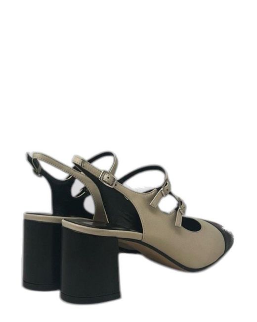 CAREL PARIS Papaya Slingback Mary Janes Pumps in Green | Lyst UK