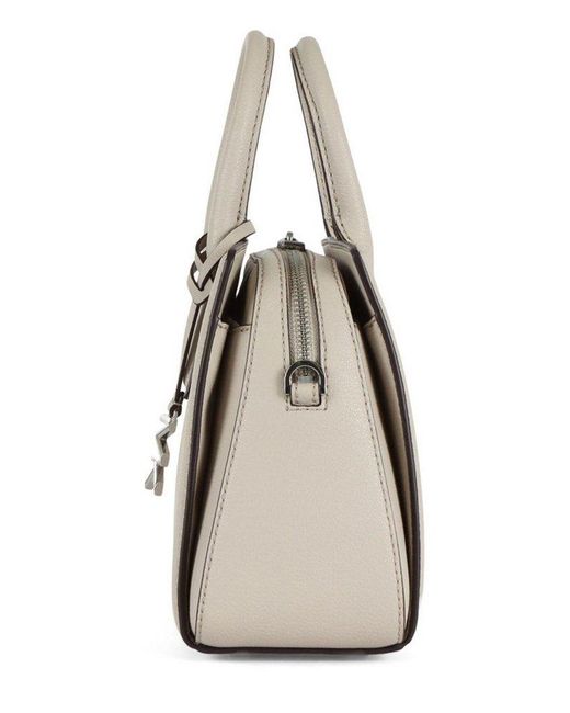 MICHAEL Michael Kors Laila Small Satchel Bag in Natural | Lyst