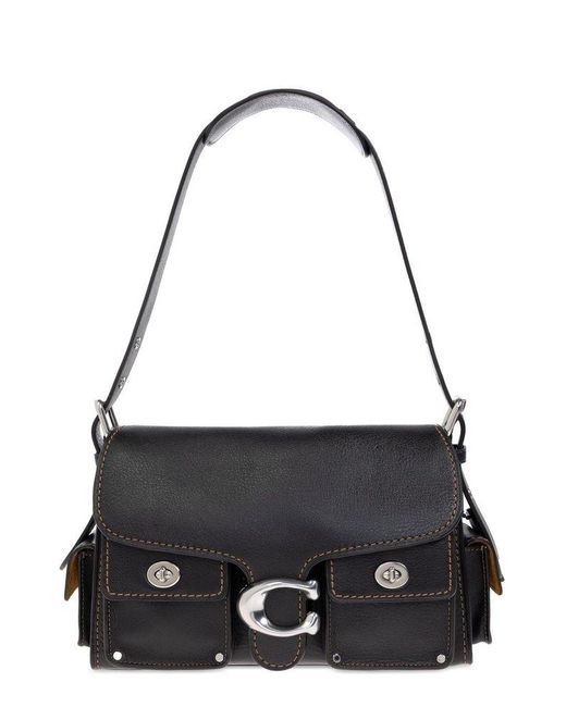 COACH Cargo Turnlock Soft Tabby Tote Bag in Black | Lyst UK