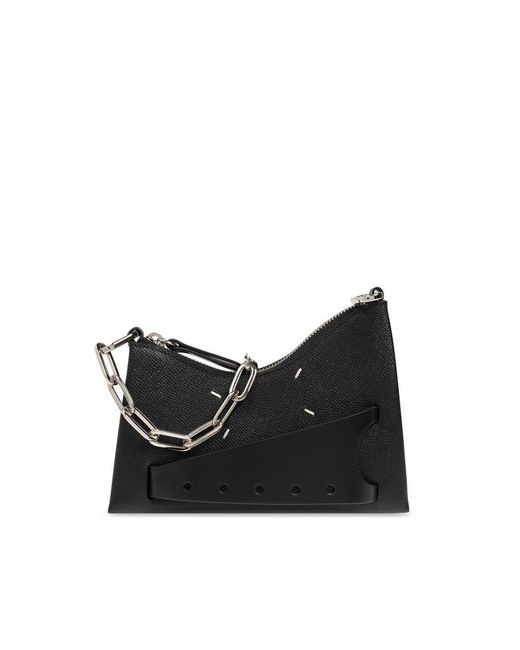 Maison Margiela Snatched Micro Hobo Bag in Black | Lyst
