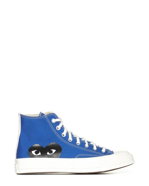 COMME DES GARÇONS PLAY X Converse High-Top Lace-Up Sneakers in Blue for ...