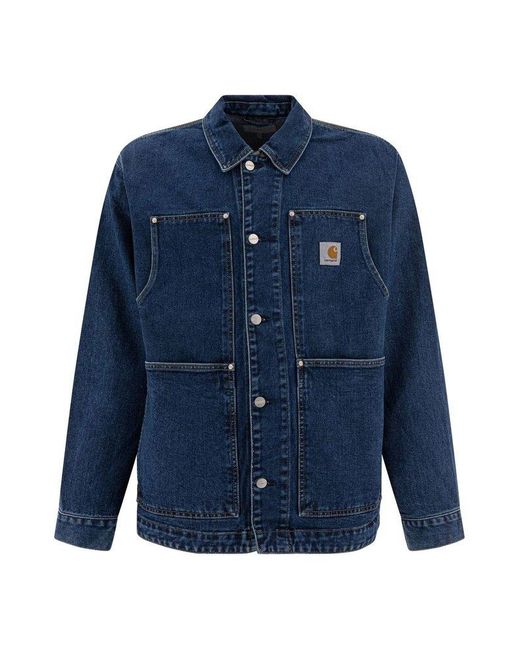 Carhartt Og Double Front Loose Fit Jacket in Blue for Men | Lyst UK