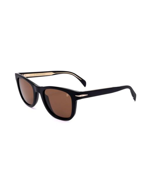 David Beckham Square Frame Full Rim Sunglasses in Black for Men | Lyst UK