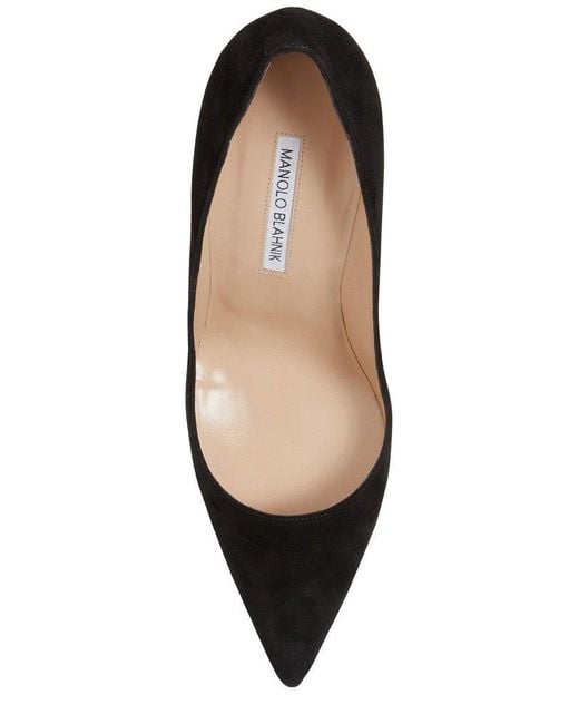 Manolo Blahnik Tora Pointed Toe Stiletto Pumps in Black | Lyst
