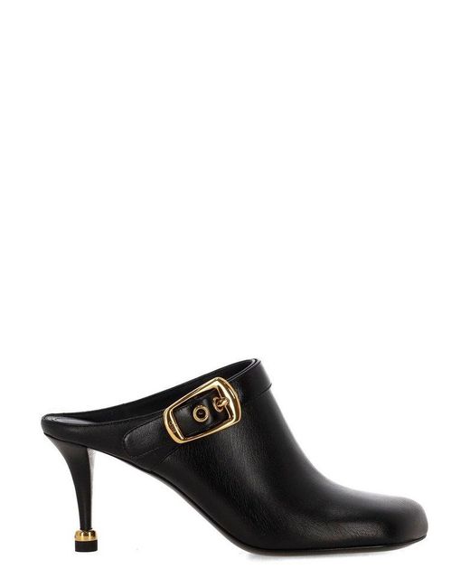 Chloé Andrea Heeled Mules in Black | Lyst