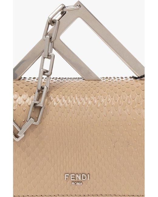 Fendi 'f Nano' Handbag in Natural | Lyst