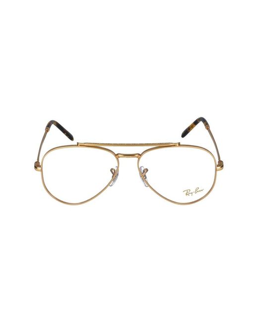 Ray-Ban New Aviator Frame Glasses in Black | Lyst