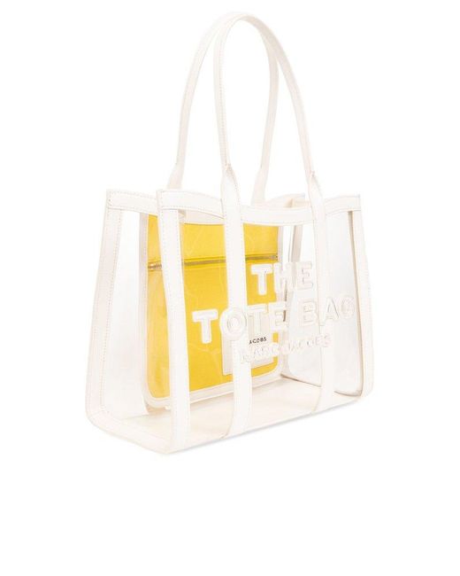 Marc Jacobs The Clear Medium Tote Bag in White | Lyst