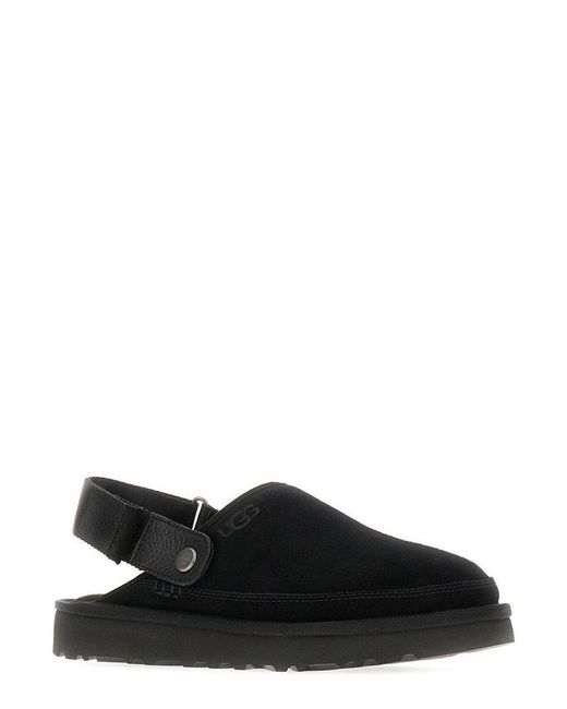 UGG Goldencoast Slingback Strap Clogs in Black | Lyst