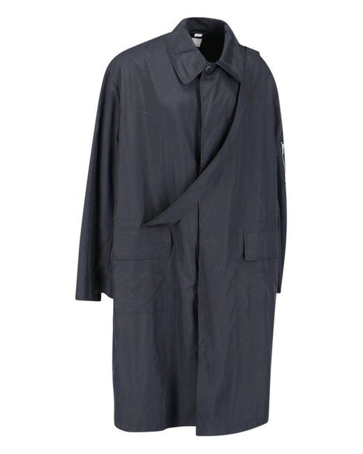 Random Identities Utility Coat in Blue for Men | Lyst
