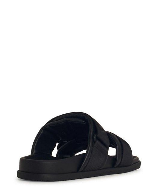 Moncler Mon Summer Slides in Black for Men | Lyst