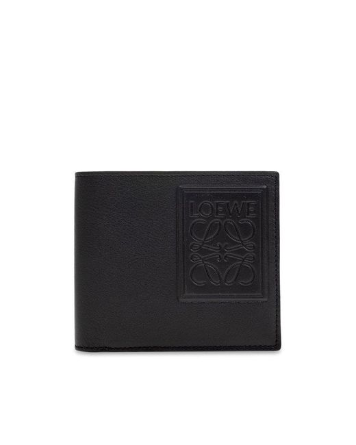 Loewe X Suna Fujita Logo Patch Bi-Fold Wallet in Black for Men | Lyst