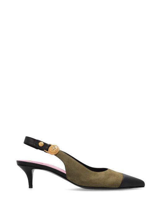 Balmain Eva Pointed-toe Pumps in Metallic | Lyst